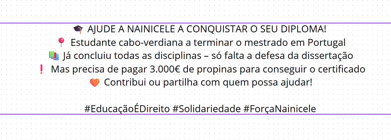 Falta apenas um passo para concluir o meu mestrado em Portugal | PPL